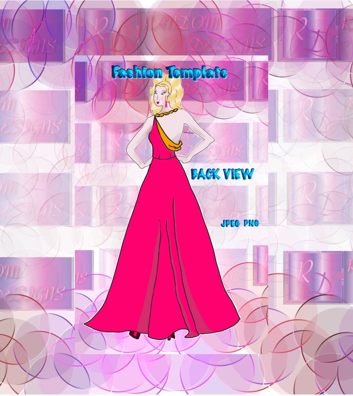 Fashiontemplate, Fashion Croquis Template, Female Figure Template for ...