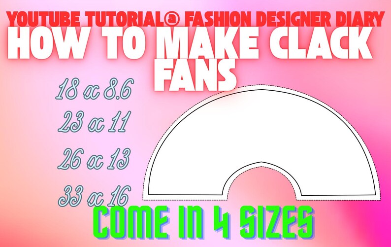 CLACK FAN PATTERN, Clack Fan Pdf Sewing Pattern, Clack Fan Stocking Pdf ...