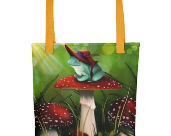 Cute Frogs Painted Tote Bag - Etsy