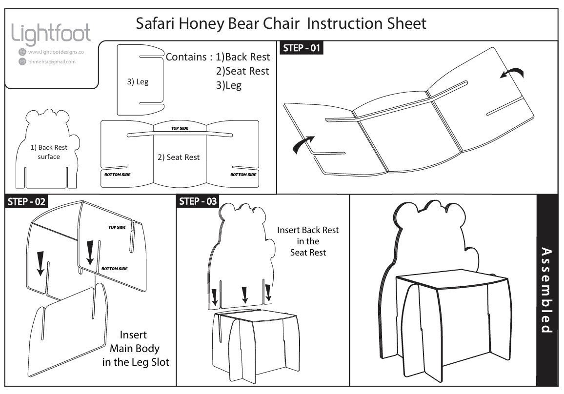 DIY - Kids BEAR CHAIR - Etsy