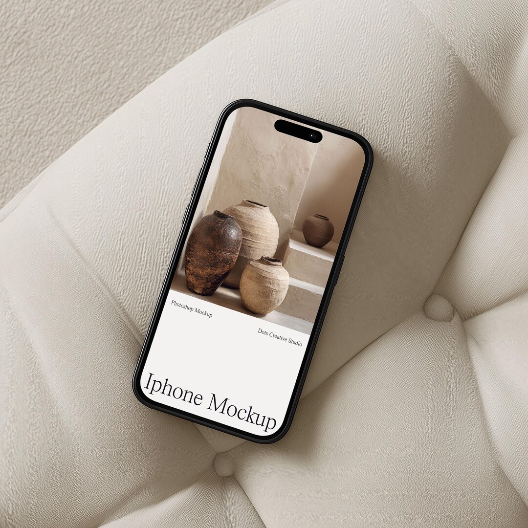 IPhone Screen Mockup, Social Media Branding Mockup, Digital Product ...