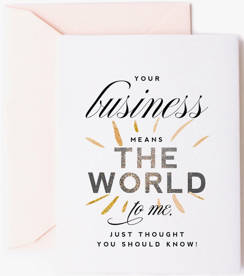 Customer Appreciation Card - Etsy