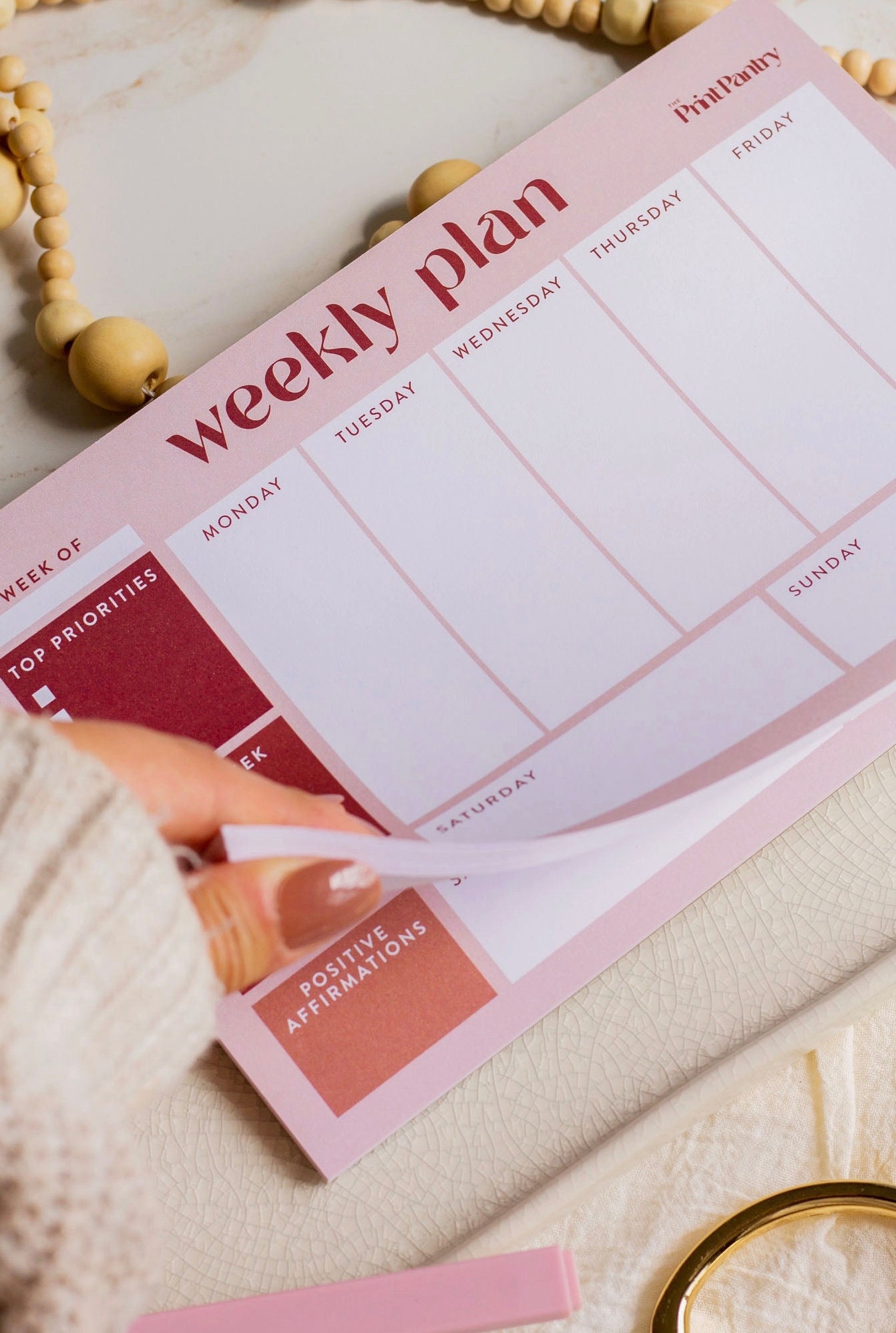 Weekly Planner Notepad With Tear off Sheets - Etsy