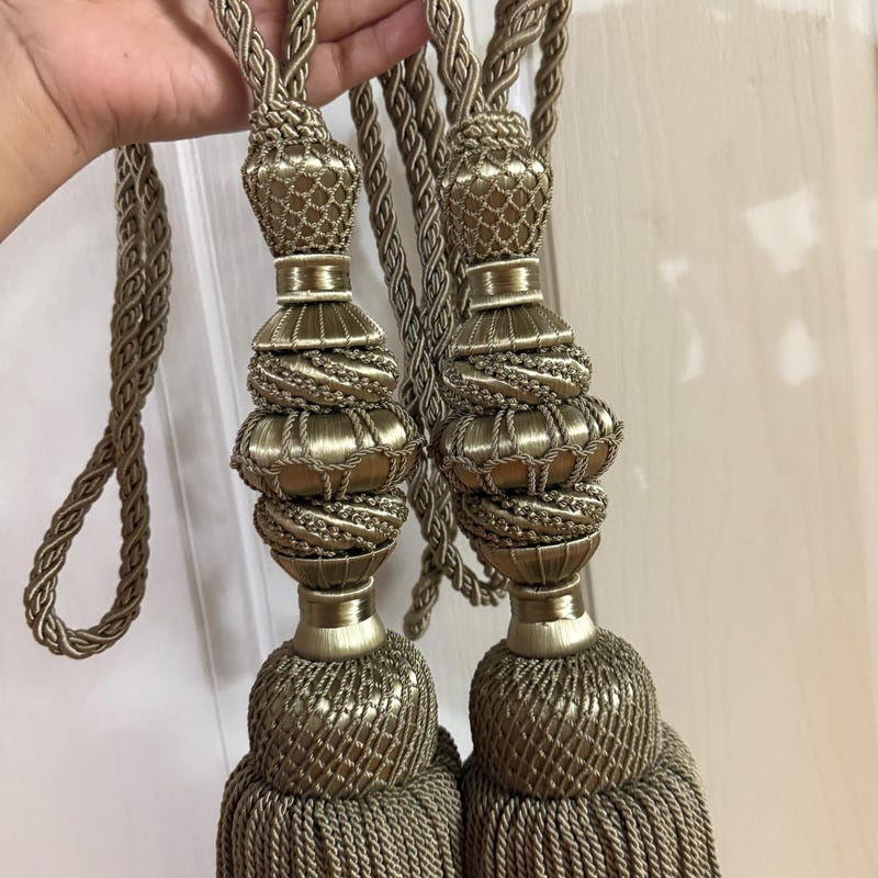 Double Curtains Gold - Etsy