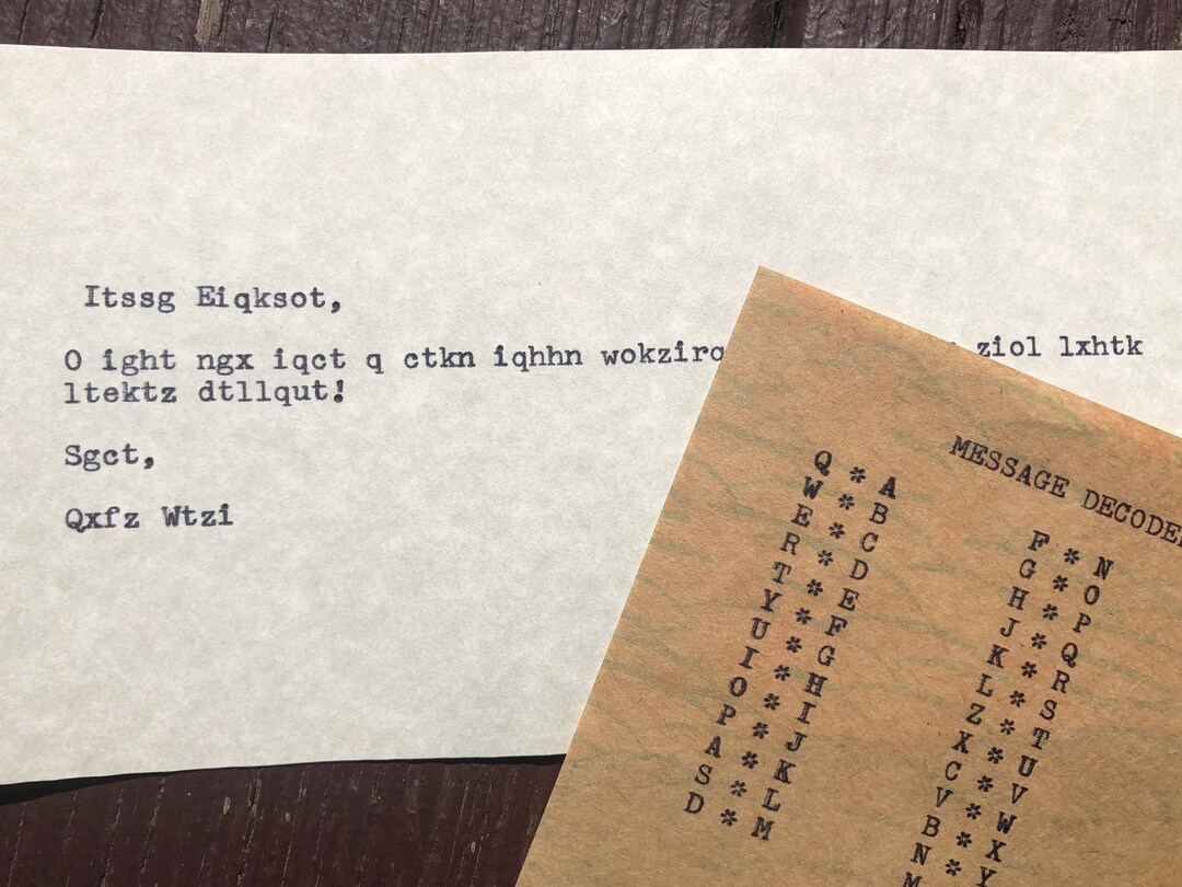 Secret Coded Message! - Etsy