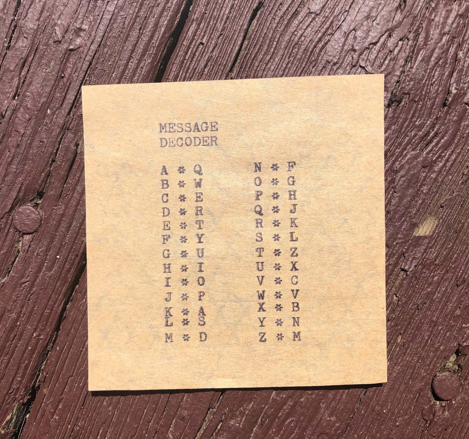 Secret Coded Message - Etsy