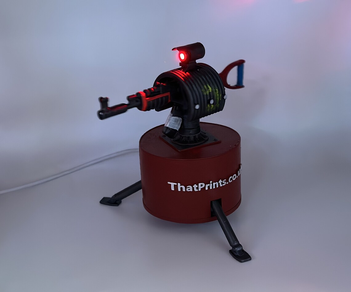 Rust Game 3D Printed Auto Turret Customisable Name - Etsy UK