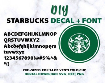 Starbucks Font Svg - Etsy UK