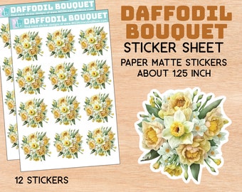 Wisteria Flower Sticker Sheet, Wisteria Stickers, Purple, Floral ...