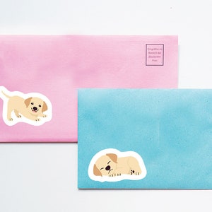 Labrador Cartoon Stickers, Dog, Labrador Stickers, Stationary, for ...