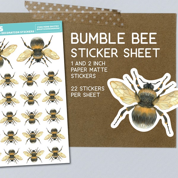Bee Sticker - Etsy