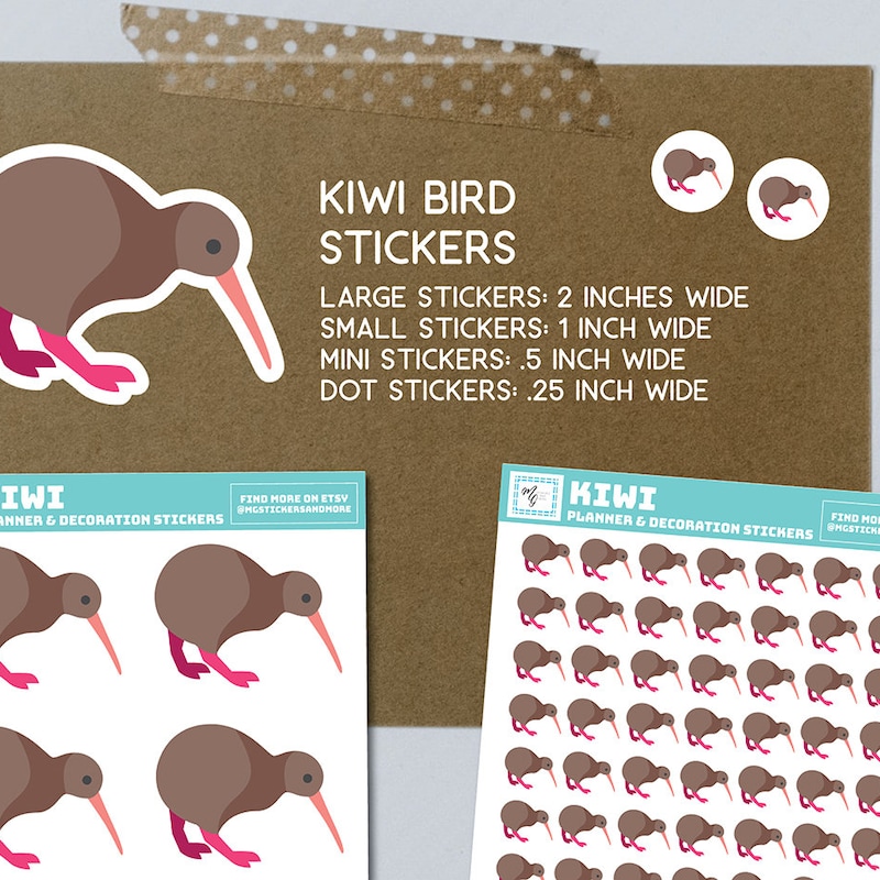 Kiwi Bird - Etsy