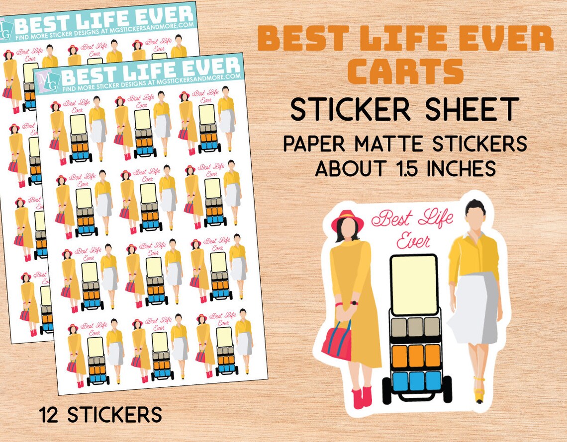 Cart Witnessing Icons Sticker Sheet Jw Stickers Metro - Etsy