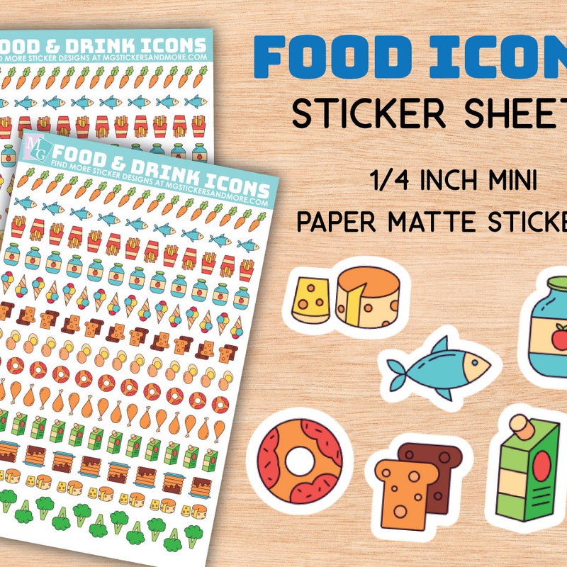 Food Stickers - Etsy