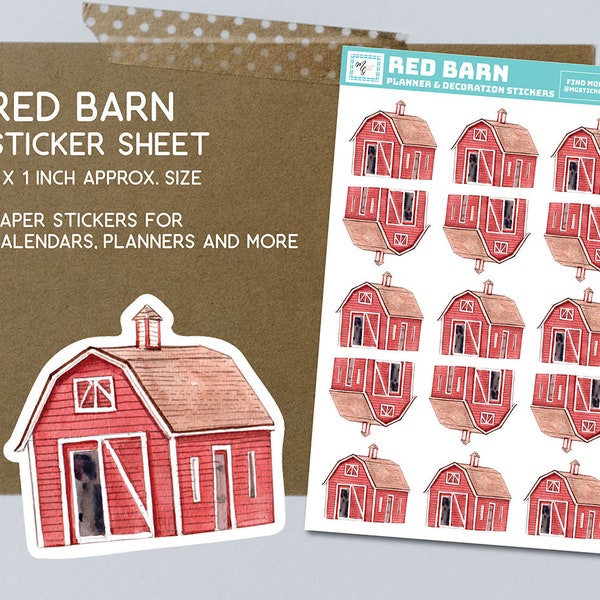 Barn Stickers - Etsy