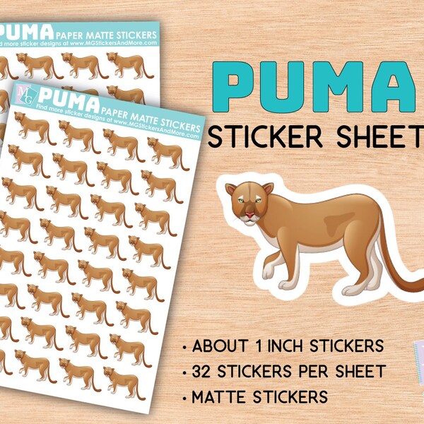 Puma Stickers - Etsy