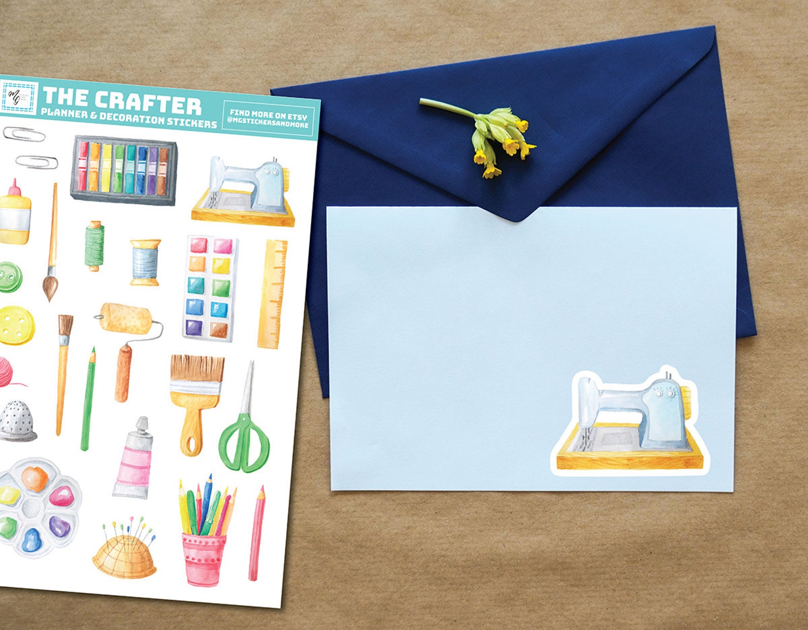 Crafting Supply Stickers Crafter Love Crafts Maker Knit - Etsy