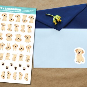 Labrador Cartoon Stickers, Dog, Labrador Stickers, Stationary, for ...