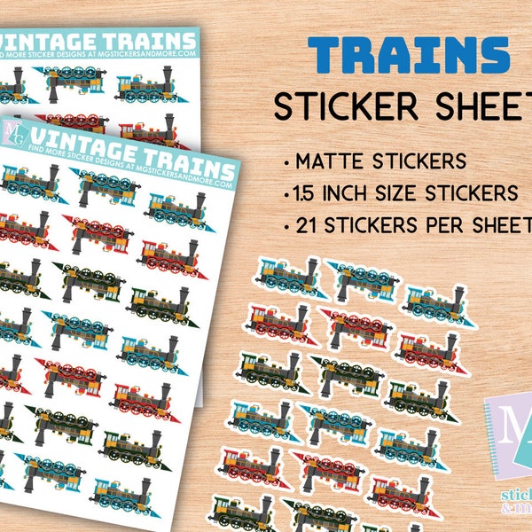 Train Sticker - Etsy