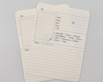 Book Review Index Cards 4 in X 6 in | 1 1/2 in X 1 in Sticker Template ...