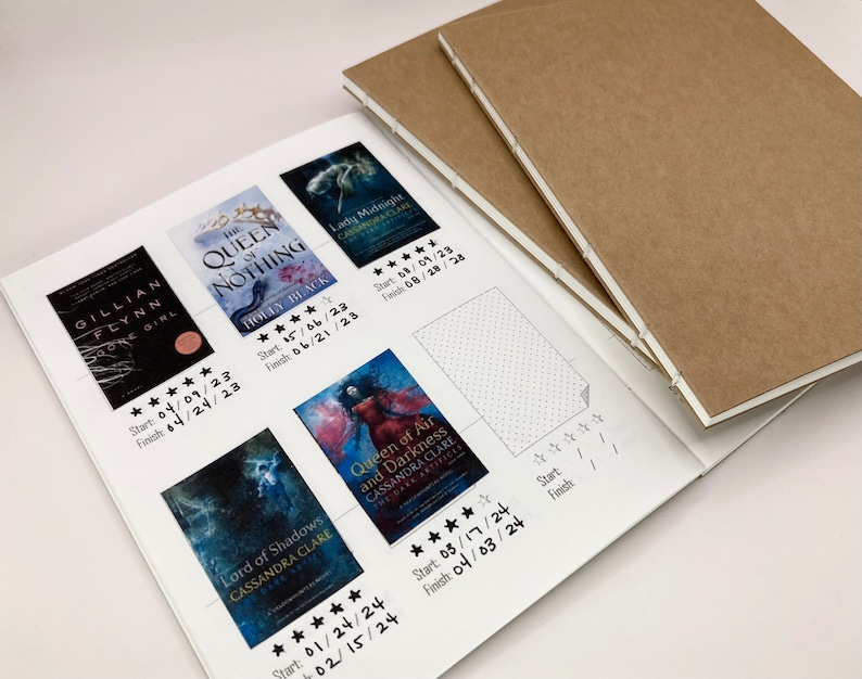 Small Reading Journal | Coptic Bound Hand Stitched Notebook for Readers ...