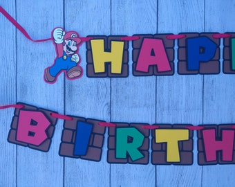 Super Mario Bros Banner - Etsy