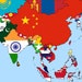 All Countries Vector World Map - Detailed World Map Drawing. Flags ...