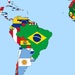 All Countries Vector World Map - Detailed World Map Drawing. Flags ...