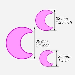 Moon Shape Polymer Clay Cutters - Polymer Clay Tools - 3d Printed ...