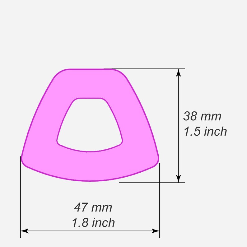 Rounded Trapezoid Donut Polymer Clay Cutters Polymer Clay - Etsy