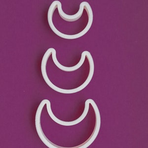 Moon Shape Polymer Clay Cutters - Polymer Clay Tools - 3d Printed ...