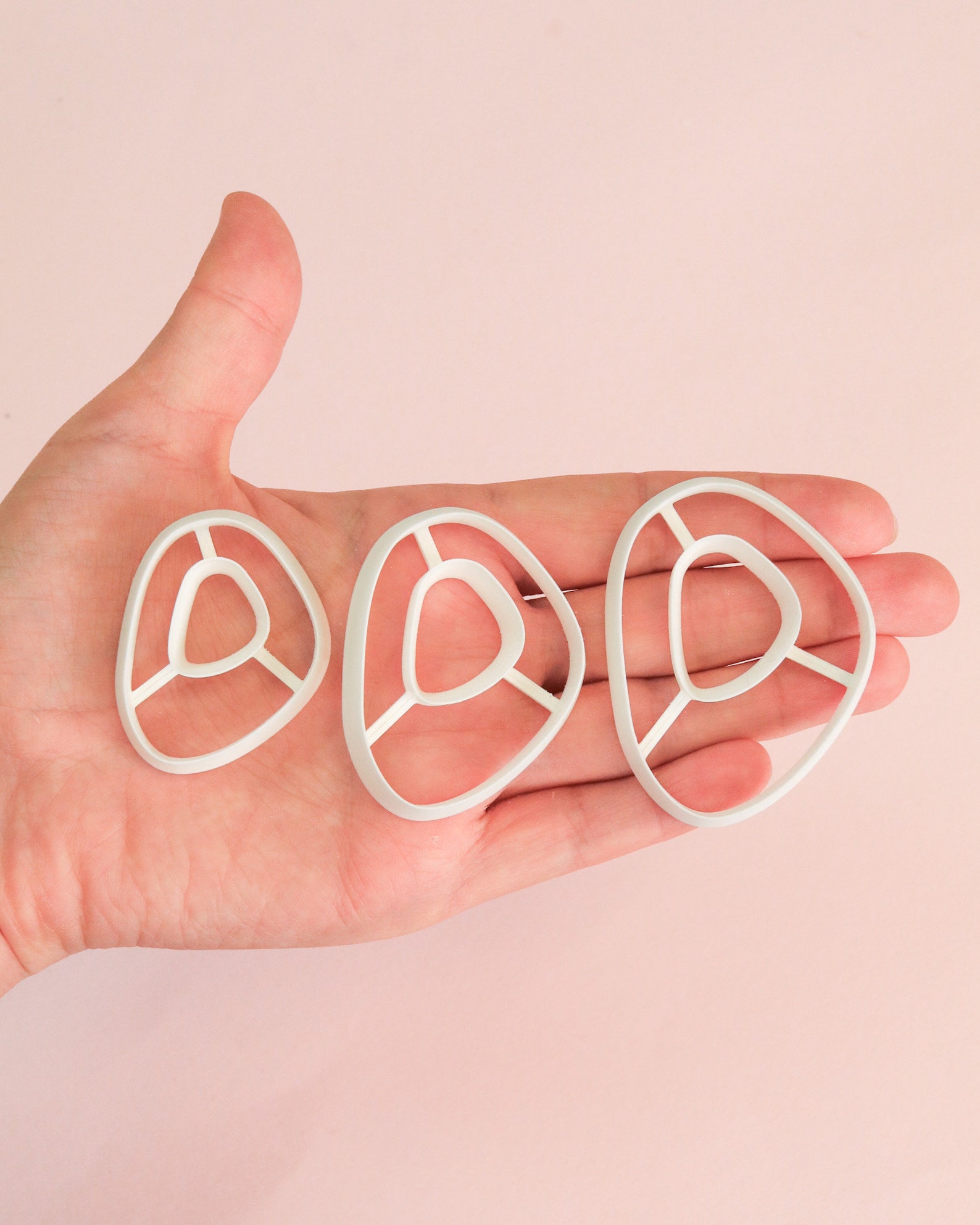 Triangle Donut left and Right Polymer Clay Cutter Polymer - Etsy