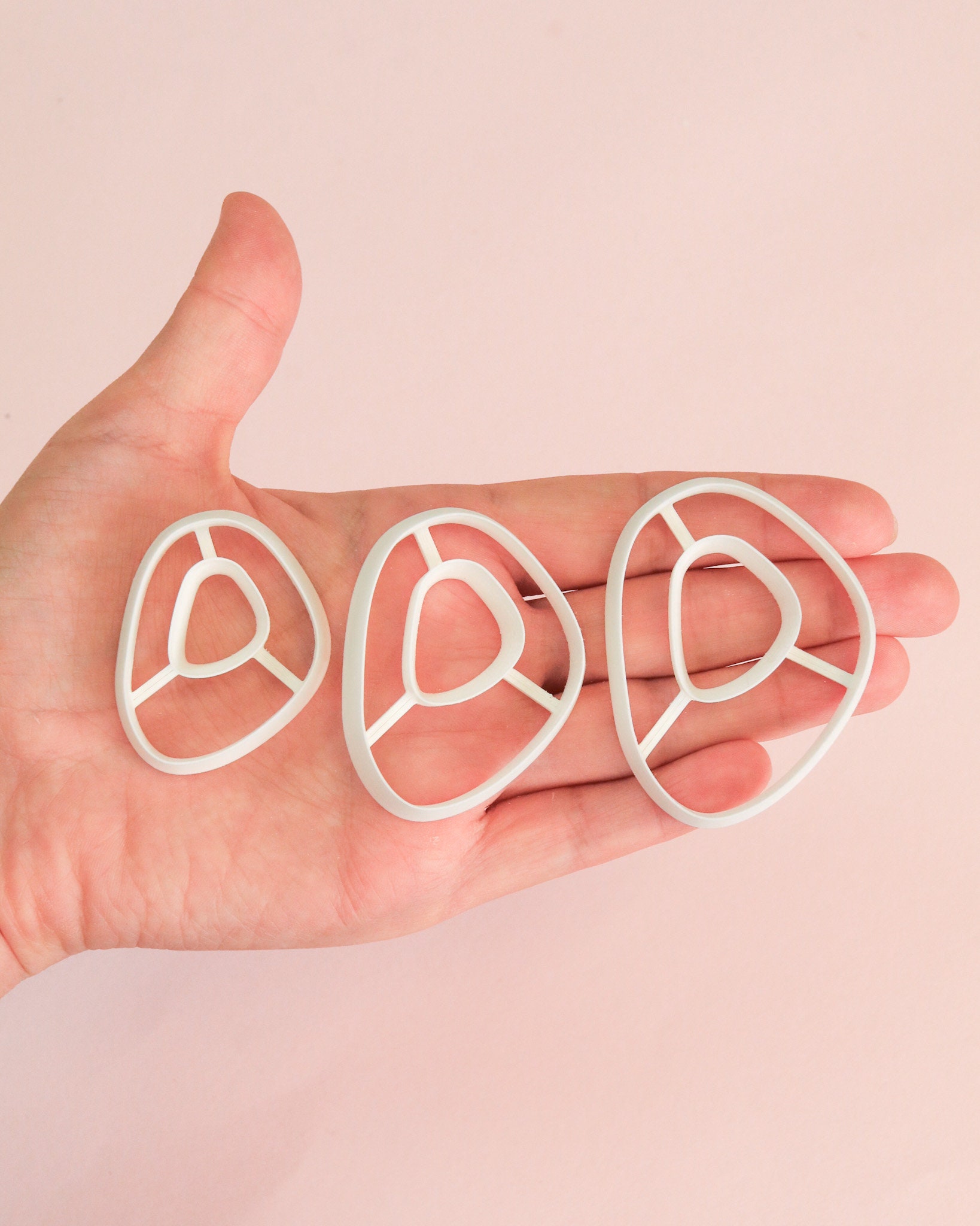 Triangle Donut left and Right Polymer Clay Cutter Polymer - Etsy