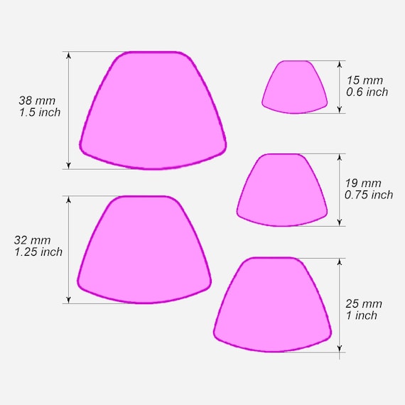 clay cutters 3d printing Rounded trapezoid cutter cutters trapeze ...
