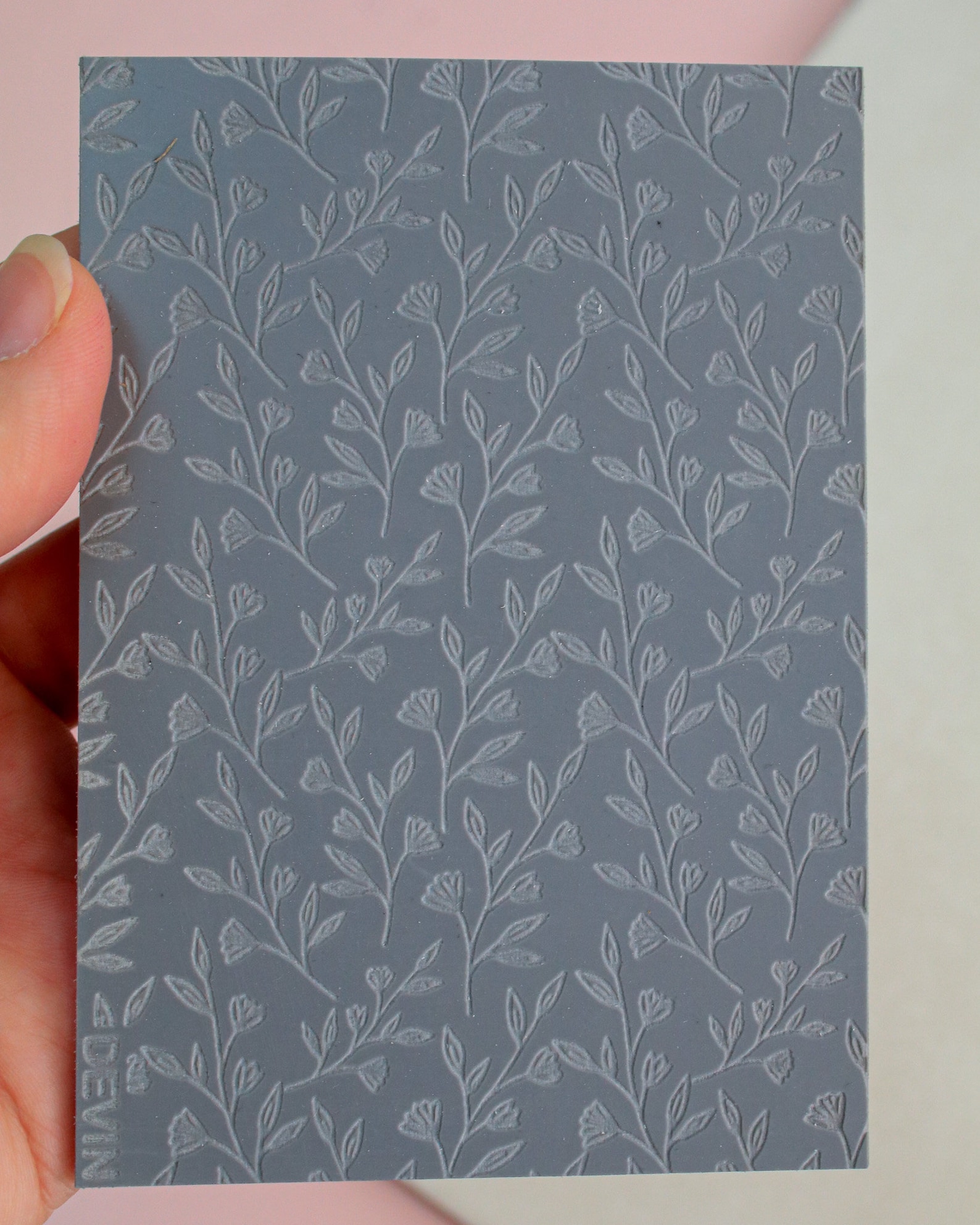 Botanical Polymer Clay Texture Sheet - Texture Mat for Polymer Clay ...
