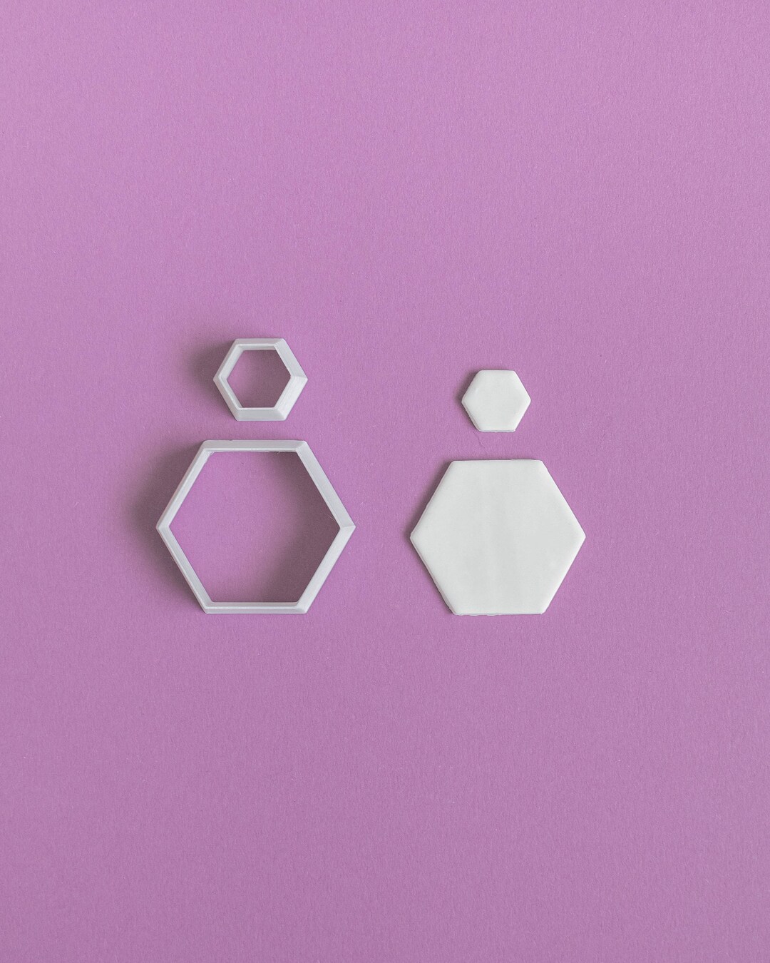 Hexagon Polymer Clay Cutters - Polymer Clay Tools - 3d Printed Polymer ...
