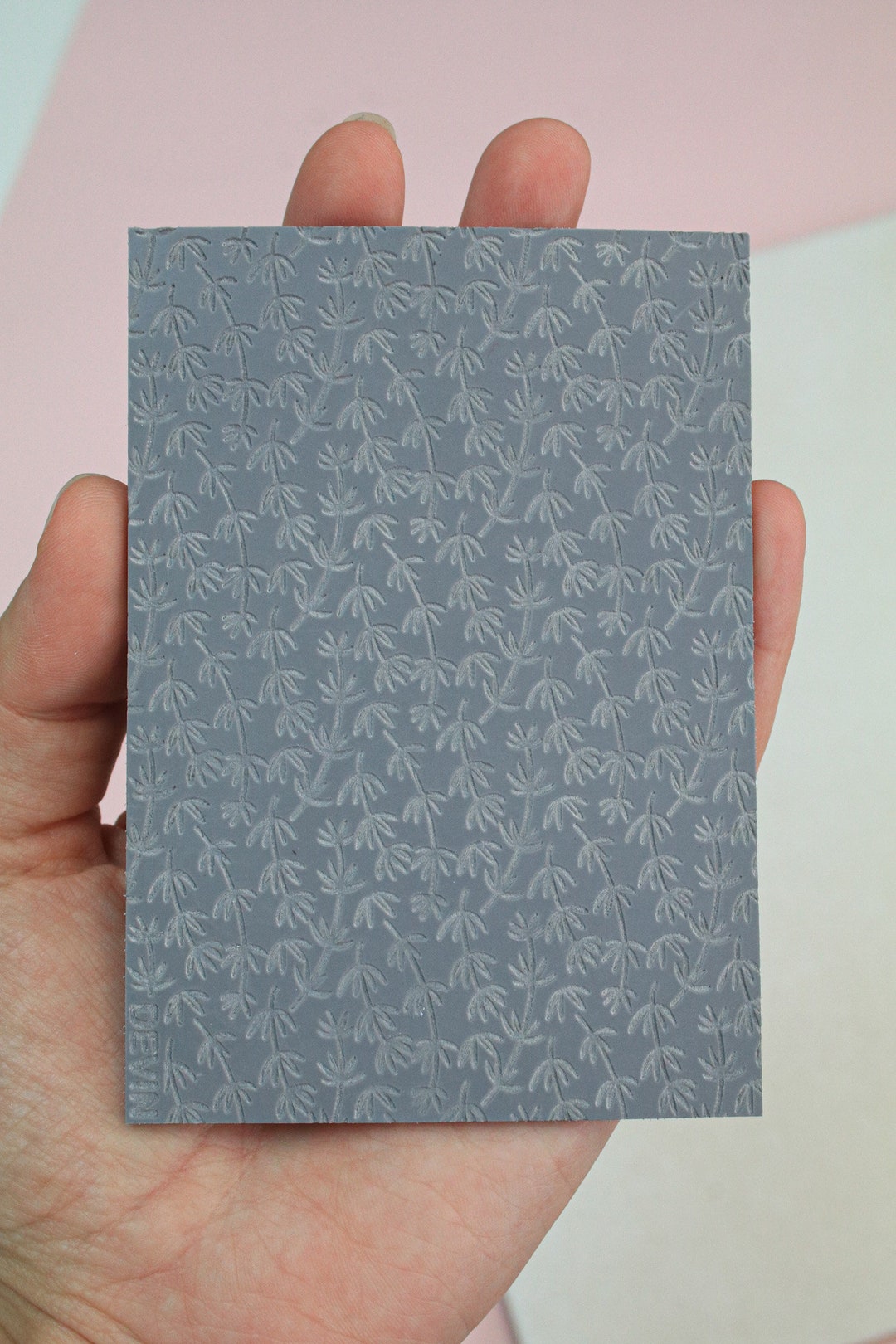 Botanical Polymer Clay Texture Sheet - Texture Mat for Polymer Clay ...