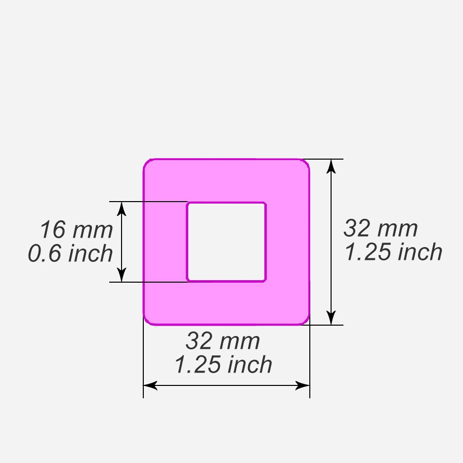 Square Donut Polymer Clay Cutters Polymer Clay Tools 3d - Etsy