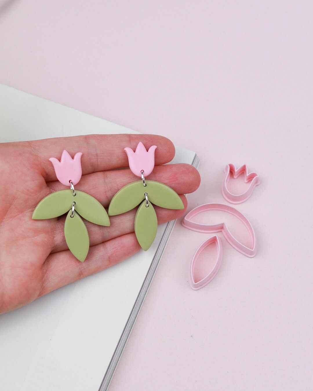 Spring Tulip Flower Botanical Polymer Clay Cutter Set - Spring Cutters ...