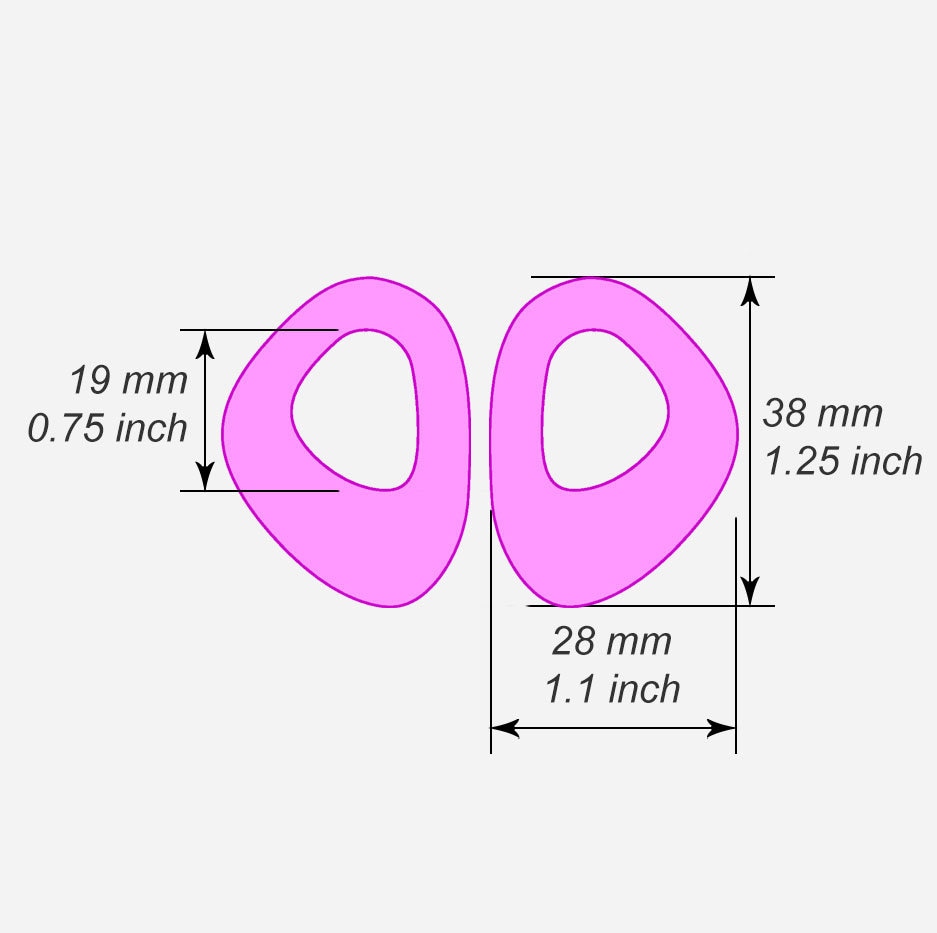 Triangle Donut left and Right Polymer Clay Cutter Polymer - Etsy