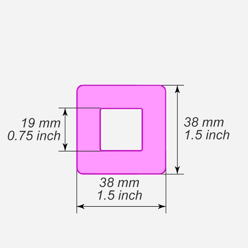 Square Donut Polymer Clay Cutters Polymer Clay Tools 3d - Etsy