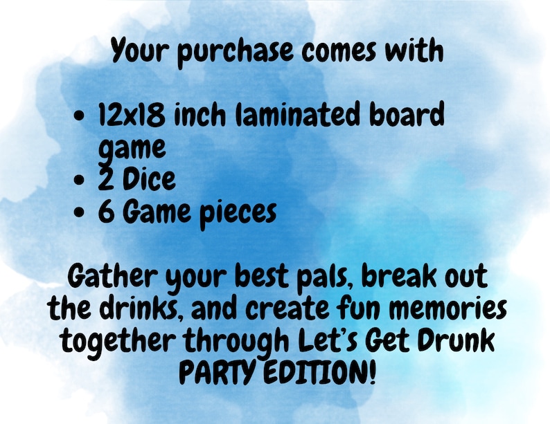 Let's Get Drunk Board Game, Party Drinking Game, Bachelorette - Etsy