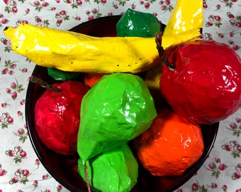 Paper Mache Fruit | Etsy