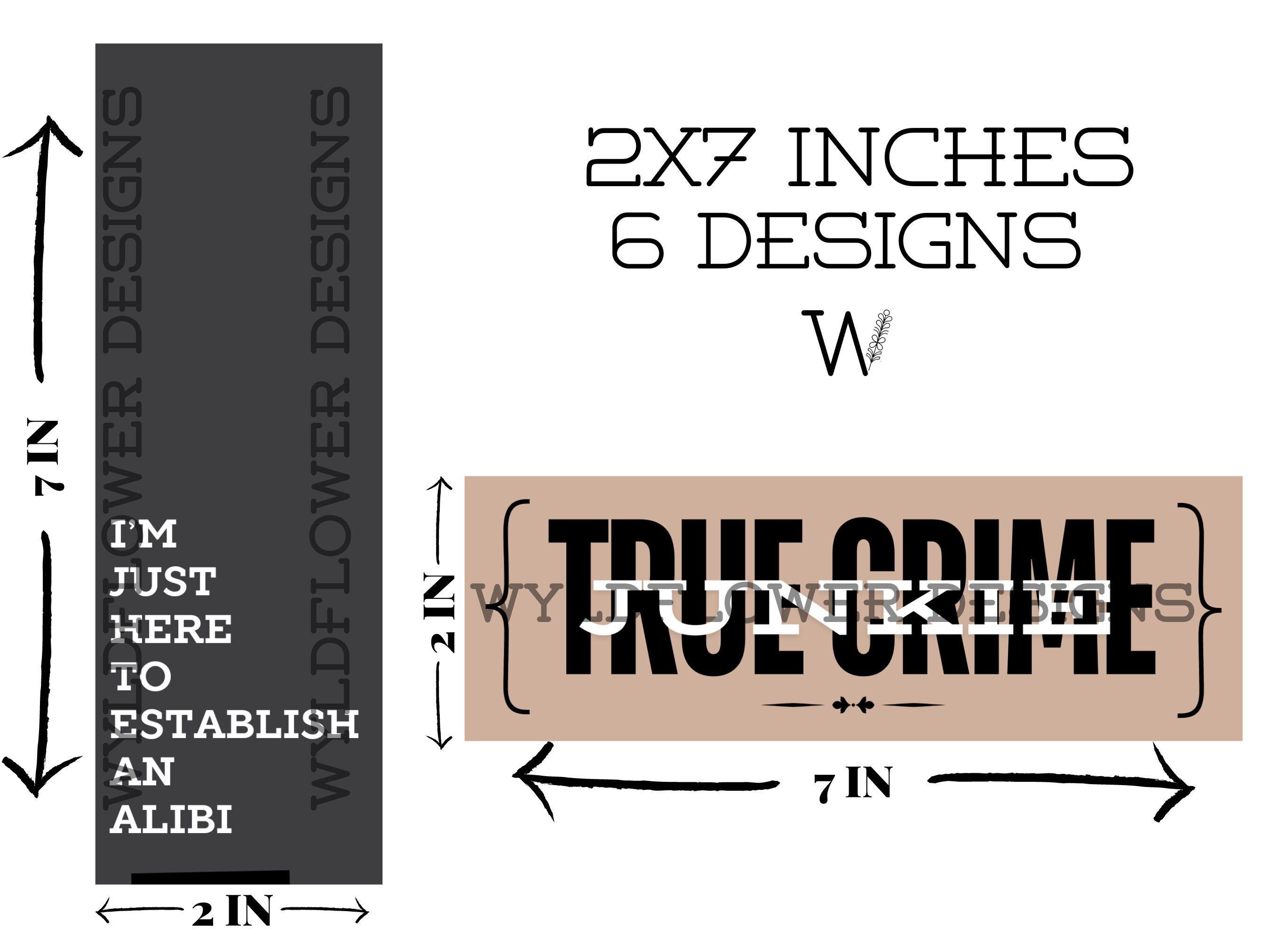 True Crime Inspired Bookmark Bundle, Laminated Bookmarks, Bookmark Set ...