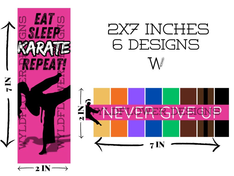 Pink Karate Bookmark Bundle, Laminated Bookmarks, Bookmark Set - Etsy