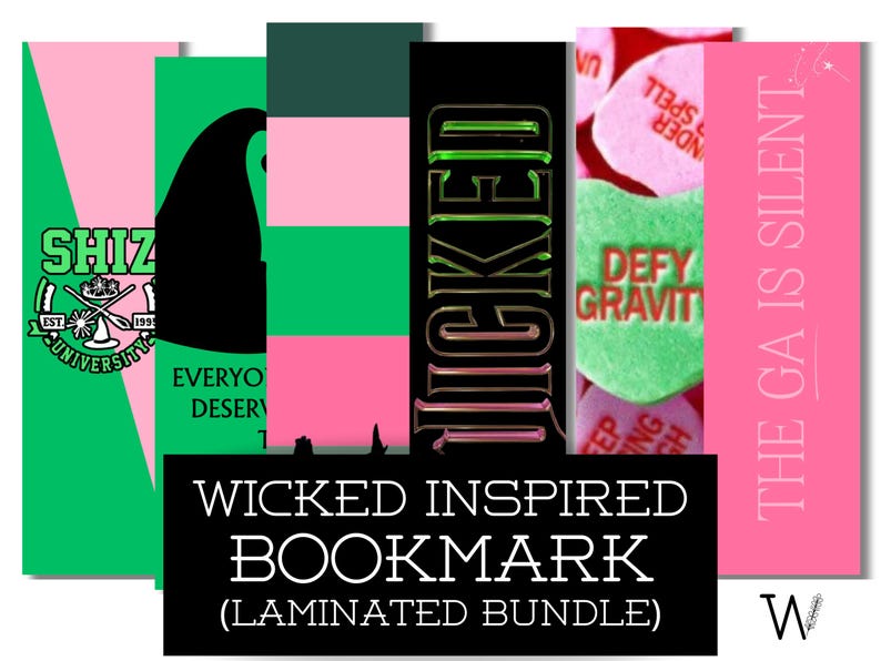 Wicked Inspired Bookmark I Bookmarks for Book Lovers I Stocking Stuffer ...