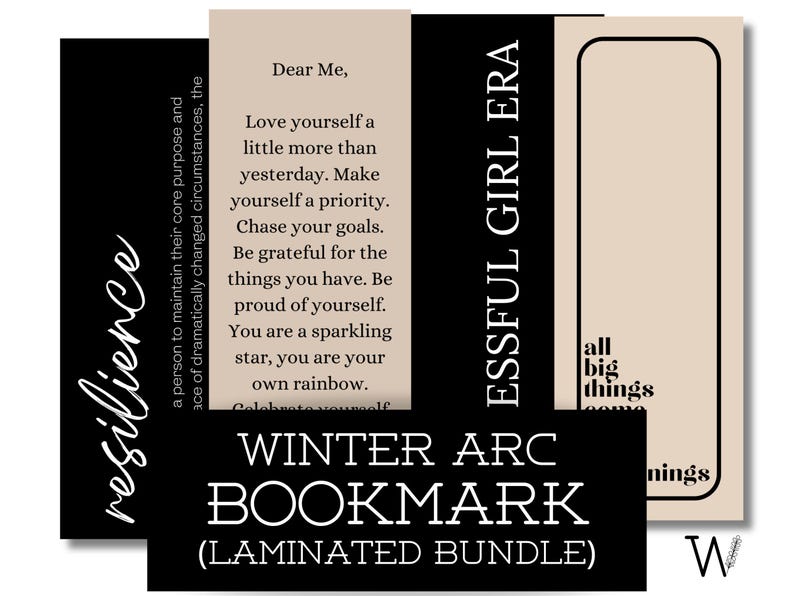 Winter ARC Inspired Bookmark Bundle, Laminated Bookmarks, Bookmark Set ...