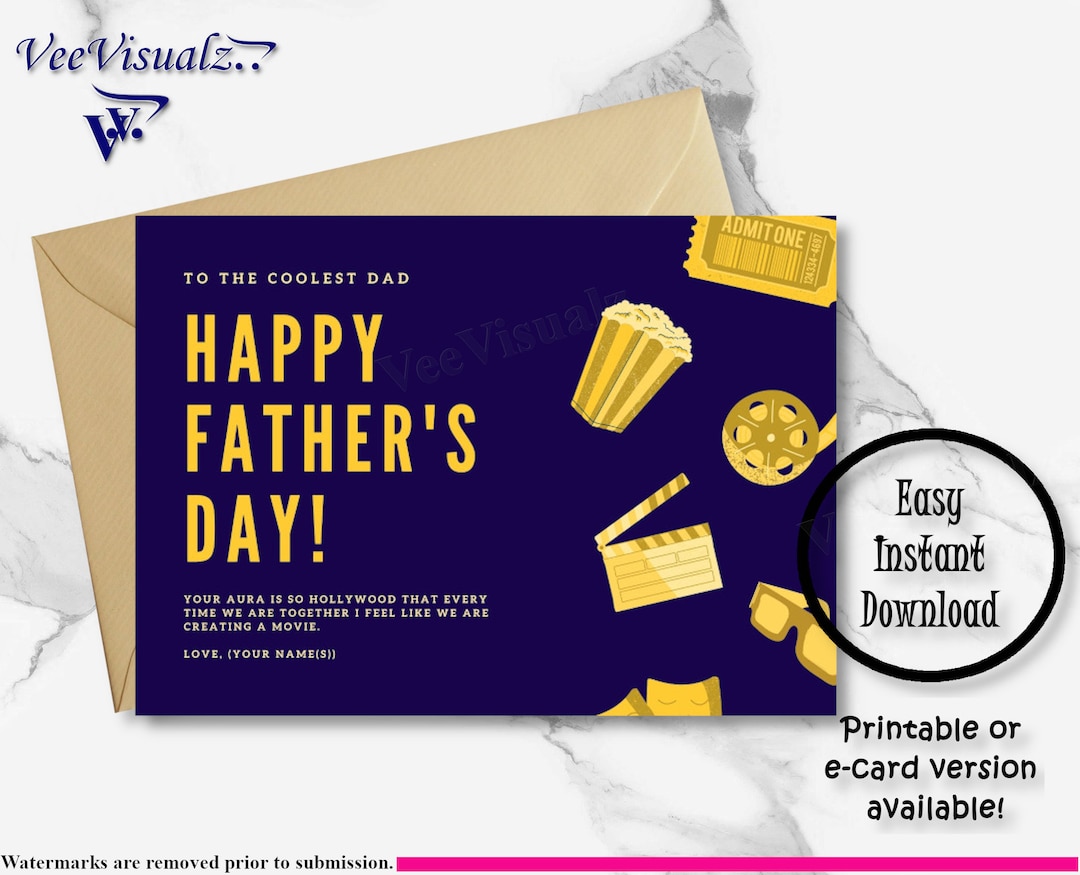 Father's Day Card, Cool Dad Card, Digital Father's Day Card, E-card ...