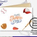 Fathers Day Card, Printable Card, Baseball Lover, E-card, Baseball Fan ...