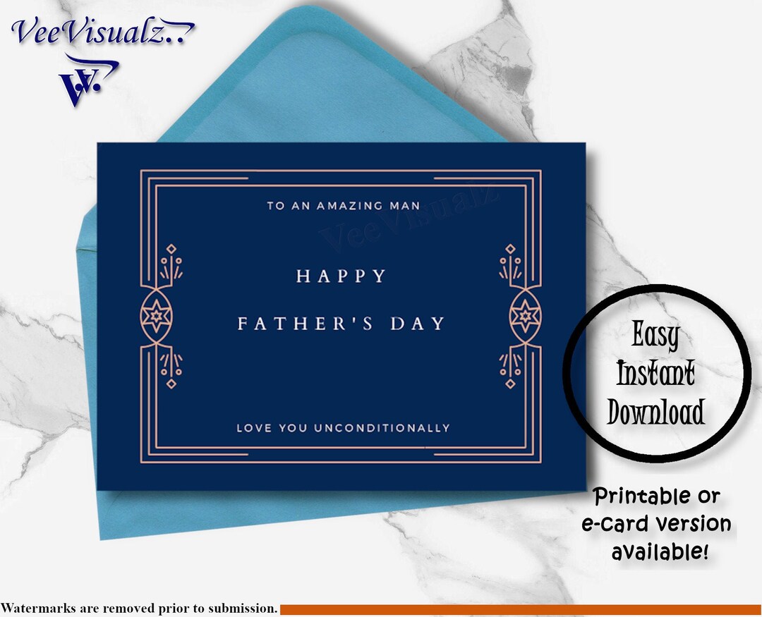 Father's Day Card, Beautiful Card, Digital Father's Day Card, E-card ...